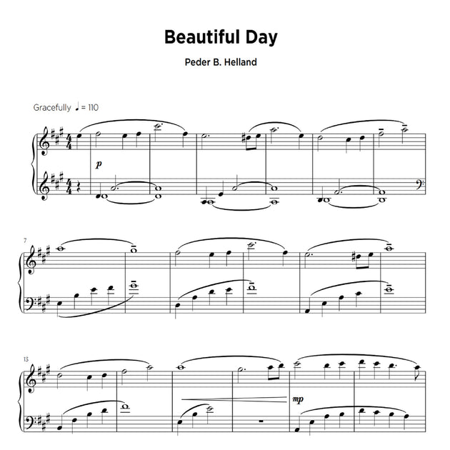 Beautiful Day - Sheet Music (PDF) | By Peder B. Helland – Soothing ...